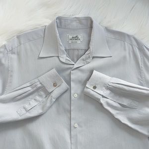 Hermes | Shirts | Herms H Logo Button Down Shirt Long Sleeve 641 | Poshmark